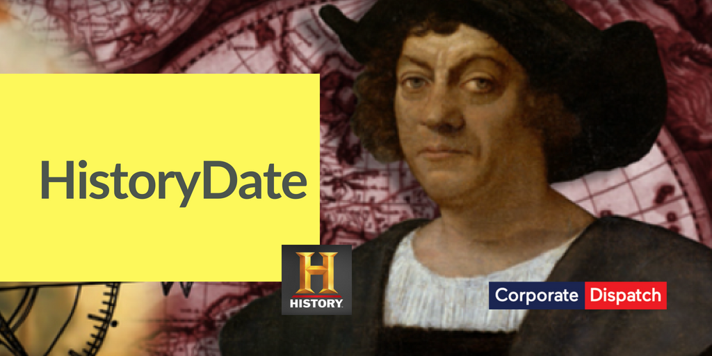 On this day, 1492, Christopher Columbus set sail on the journey that ...