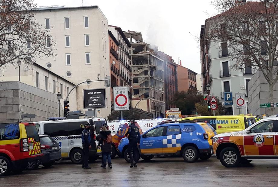 Building collapses in central Madrid explosion, several injured – TVE