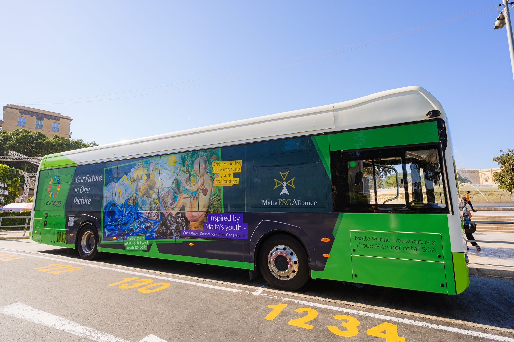 Malta Public Transport unveils bus wrap inspired by students’ vision ...