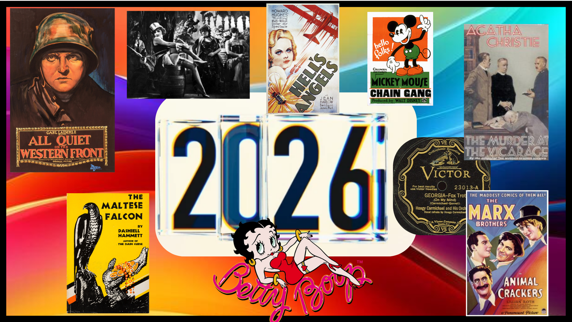 The cultural works becoming public domain in 2026