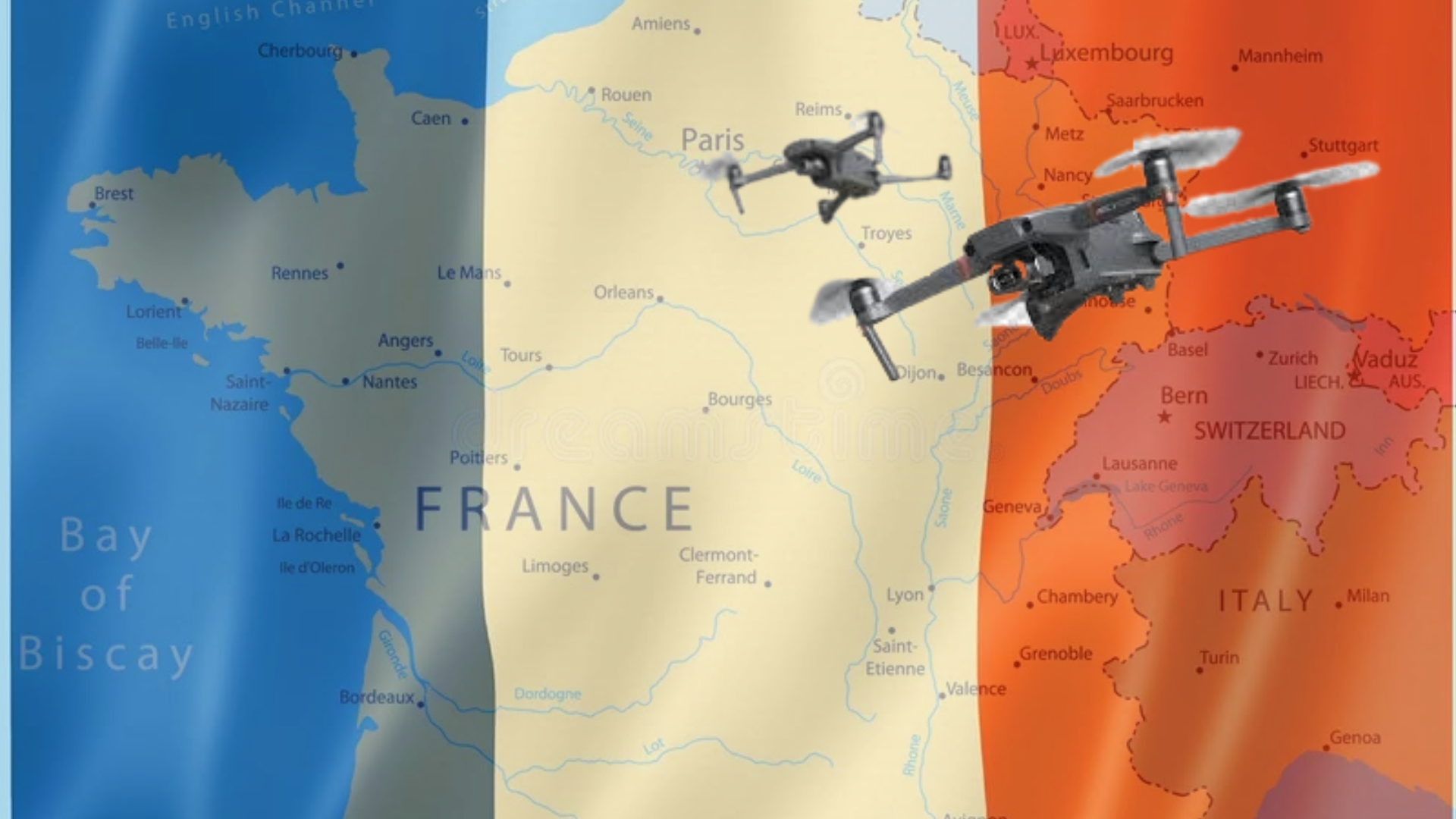 Suspected drones seen over French military intelligence base