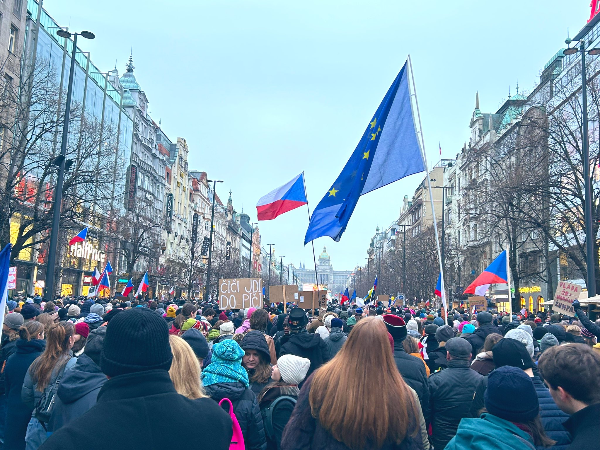 Czechs Rally for President Pavel Amid Controversial Minister Block